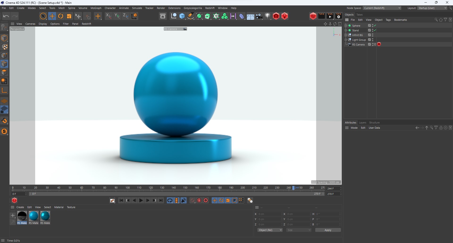 Studio scene Setup with Infinite/Seamless Background for Cinema 4D & Redshift by Motionder